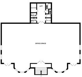 Hamilton House Basement Floorplan - Black Grace Cowley